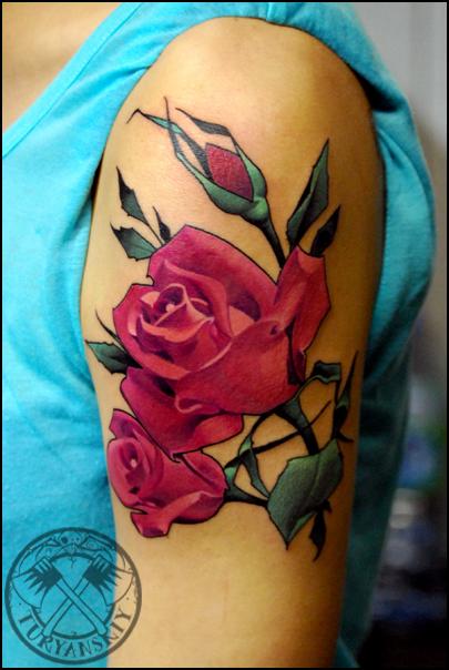 Roses by Oleg Turyanskiy: TattooNOW